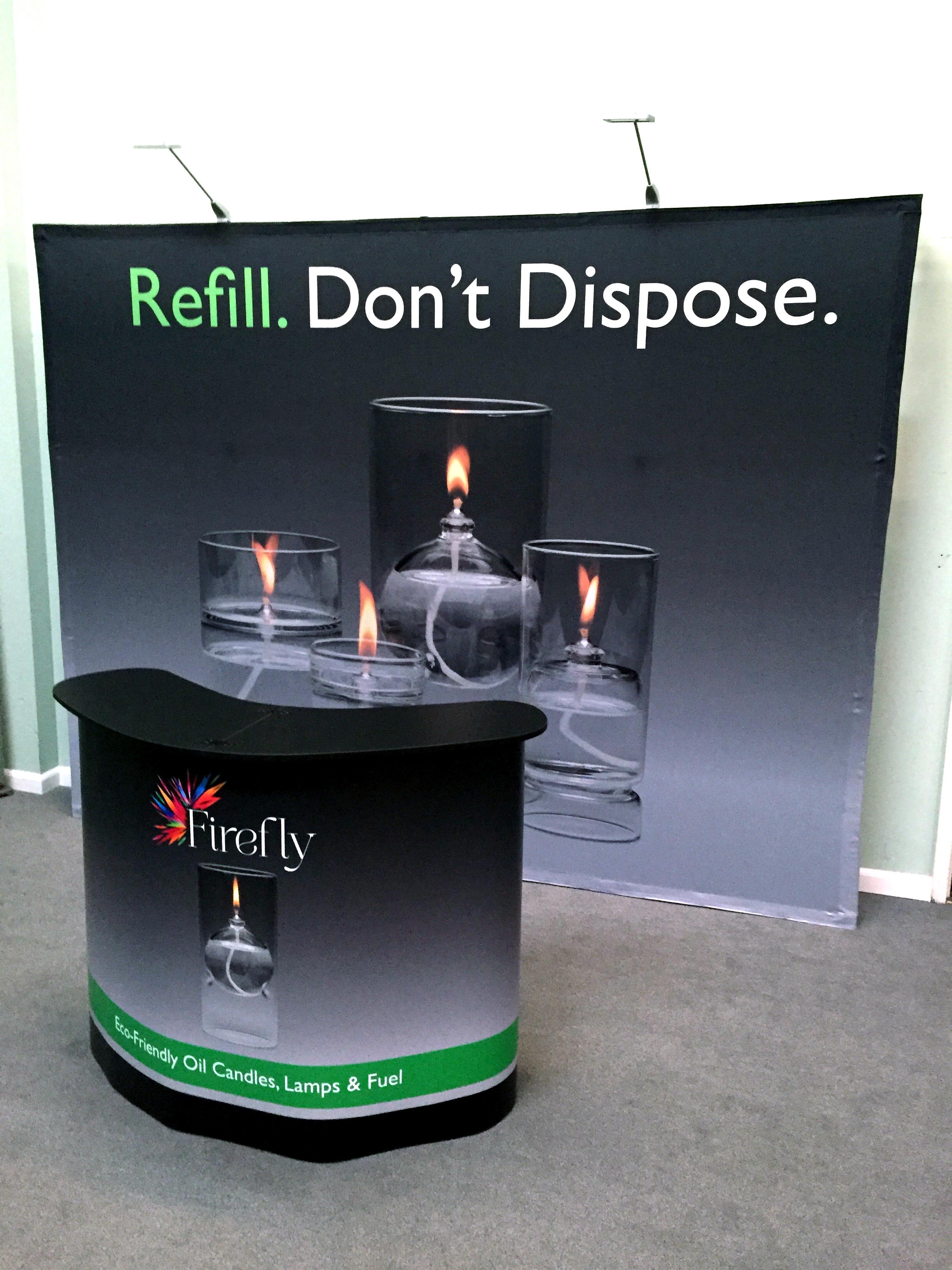 10ft Tension Fabric Pop Up Display with Premium Counter | 10ft Display 10ft Tension Fabric Pop Up Display with Premium Counter | 10ft Display